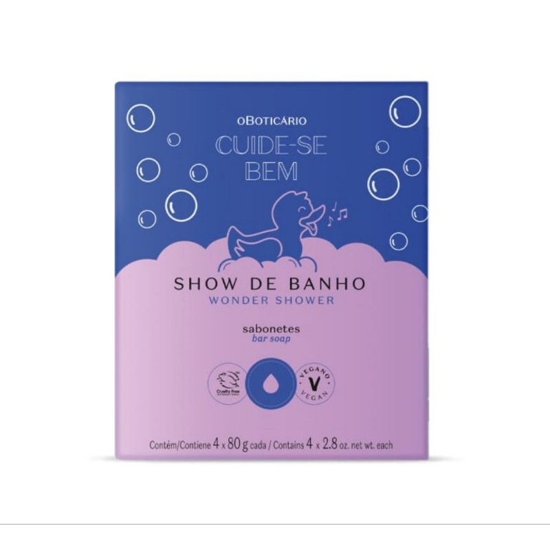 Sabonetes em Barra Cuide-seBem Show de Banho 4x80g | Shopee Brasil