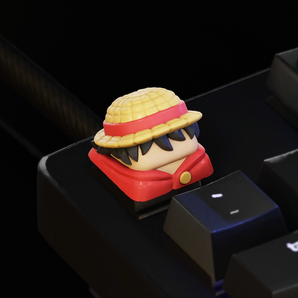 Keycap One Piece Tecla de teclado mecânico setup PC personalizado Luffy ...
