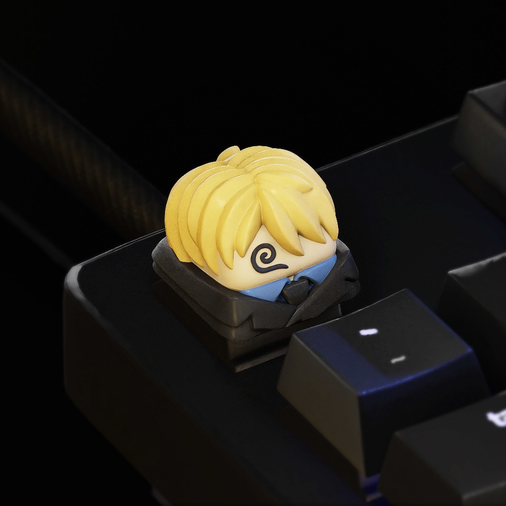 Keycap One Piece Tecla de teclado mecânico setup PC personalizado Luffy ...