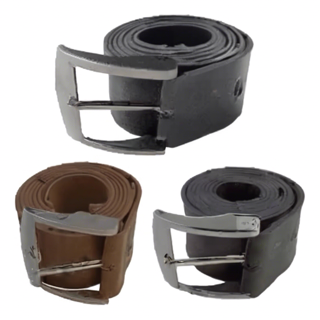 Kit 3 Cintos Social Masculino Plus Size 1,60 Fivela Metal Cor Preto ...