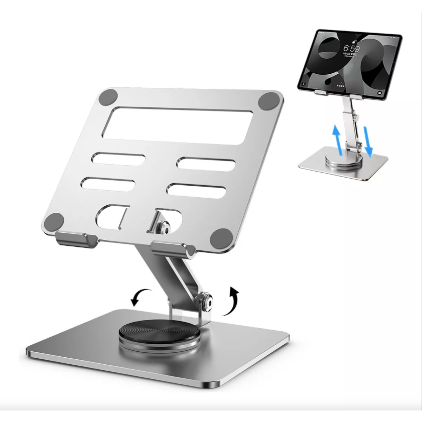 【Daksan】Suporte Extensor Ajustáve Giratório Para P/tablet iPad Cinza ...