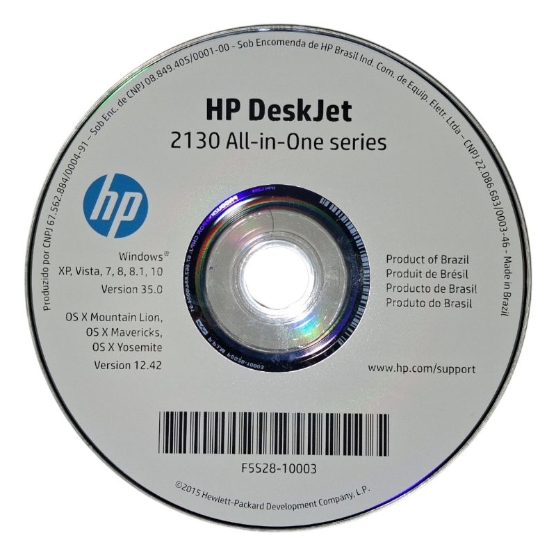 CD-ROM HP Deskjet 2130 All-In-One Series | Shopee Brasil