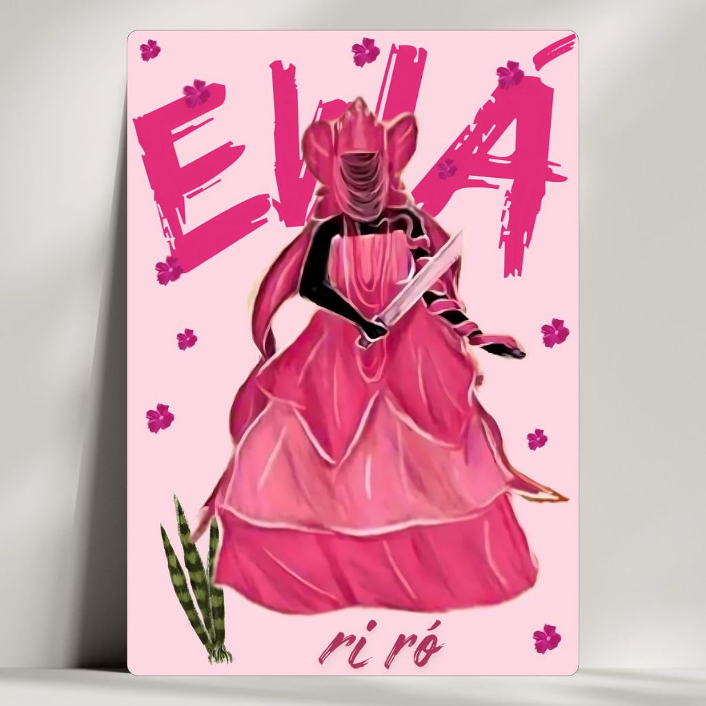 Quadro Decorativo Orixá Ewá - Umbanda Candomblé Oxalá - Coleção Giz ...