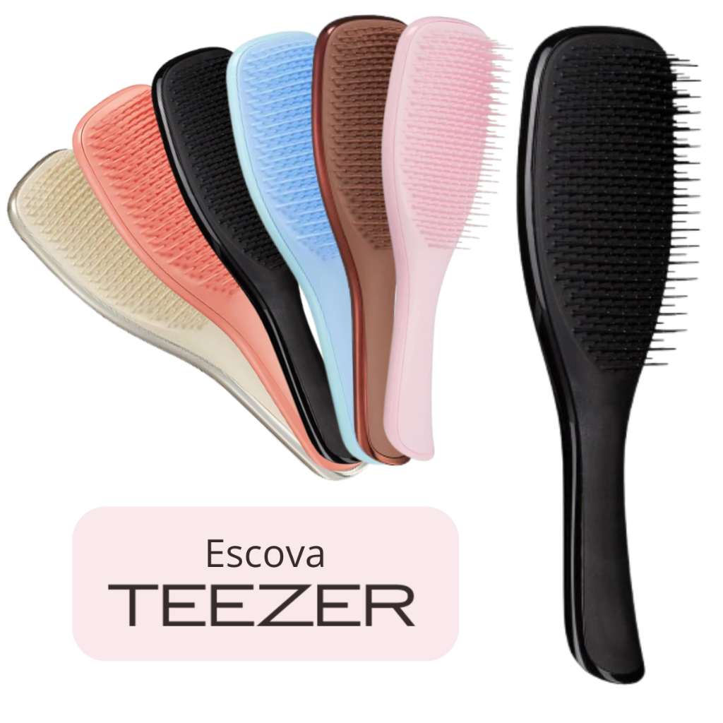 Escova De Cabelo Raquete Flex Mágica para Desembaraçar Fios Penteado ...