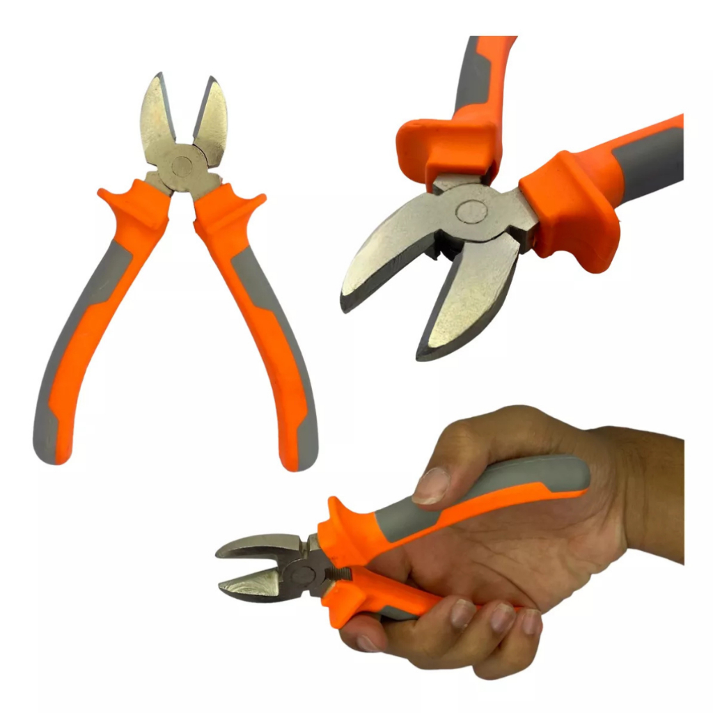 Alicate de Corte Diagonal Profissional 6 Polegadas Cabo Emborrachado | Shopee Brasil