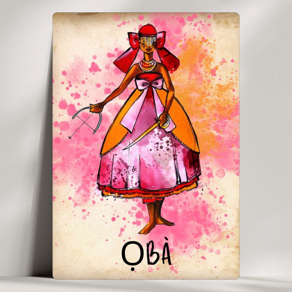 Quadro Decorativo Orixá Obá - Umbanda Candomblé Oxalá - Coleção ...