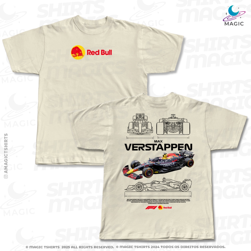 Camiseta Fórmula 1 Max Verstappen #1 BluePrint RB21 New car 2025 Red ...