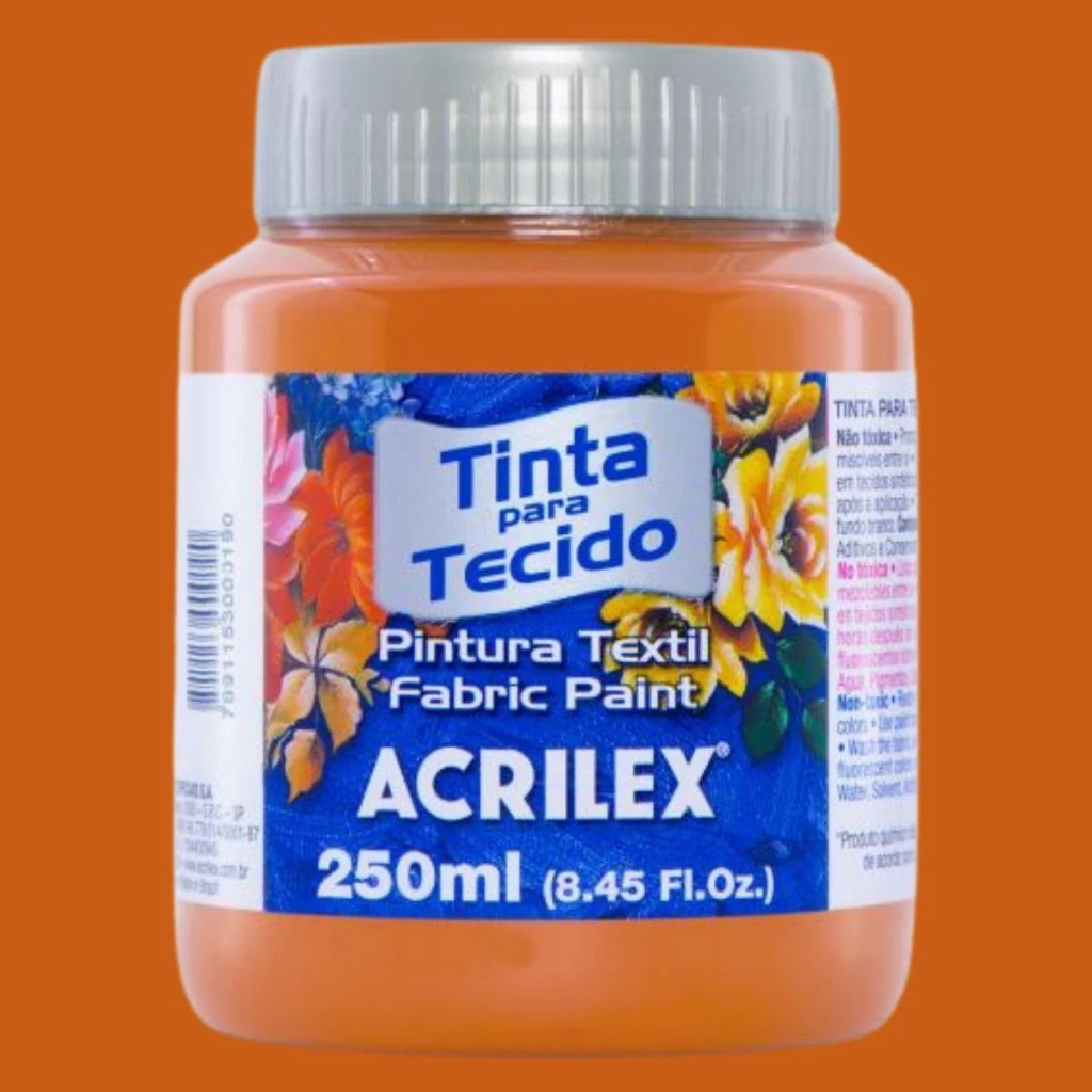 Tinta Tecido Cor: Caramelo Fosca 250ml Acrilex | Shopee Brasil
