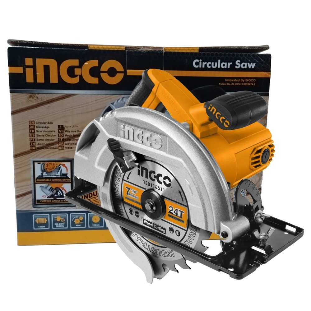 Serra Circular 1400w 7.1/4 Pol 220v CS18528-9 INGCO | Shopee Brasil