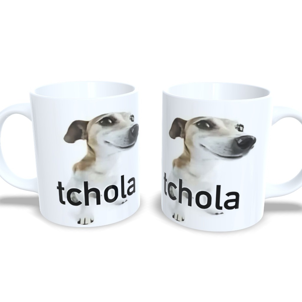 Caneca Personalizada Tchola Cachorro Presente Meme | Shopee Brasil