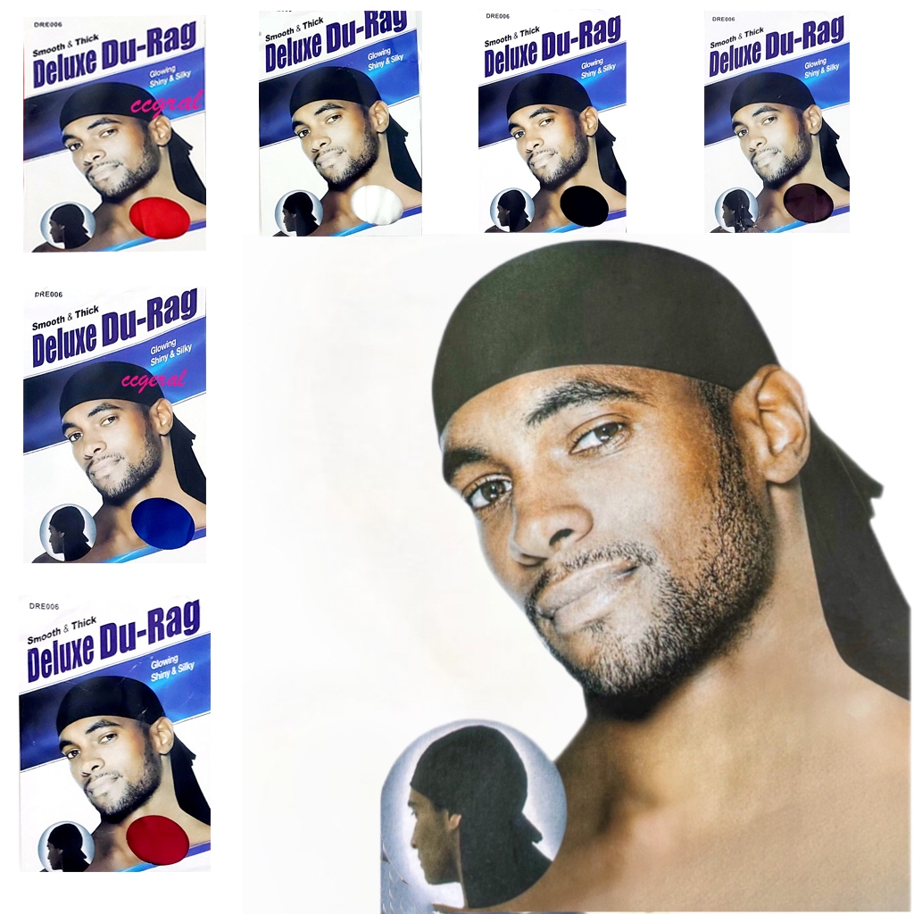 Dureg Bandana Faixa Durag Waves Touca Afro Colorido Preto e Branco ...
