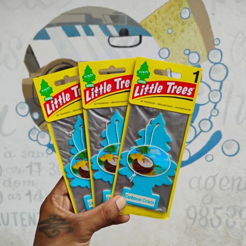 Kit Little Trees Original 3 Unidade Aroma Caribbean Colada Aromatizante ...