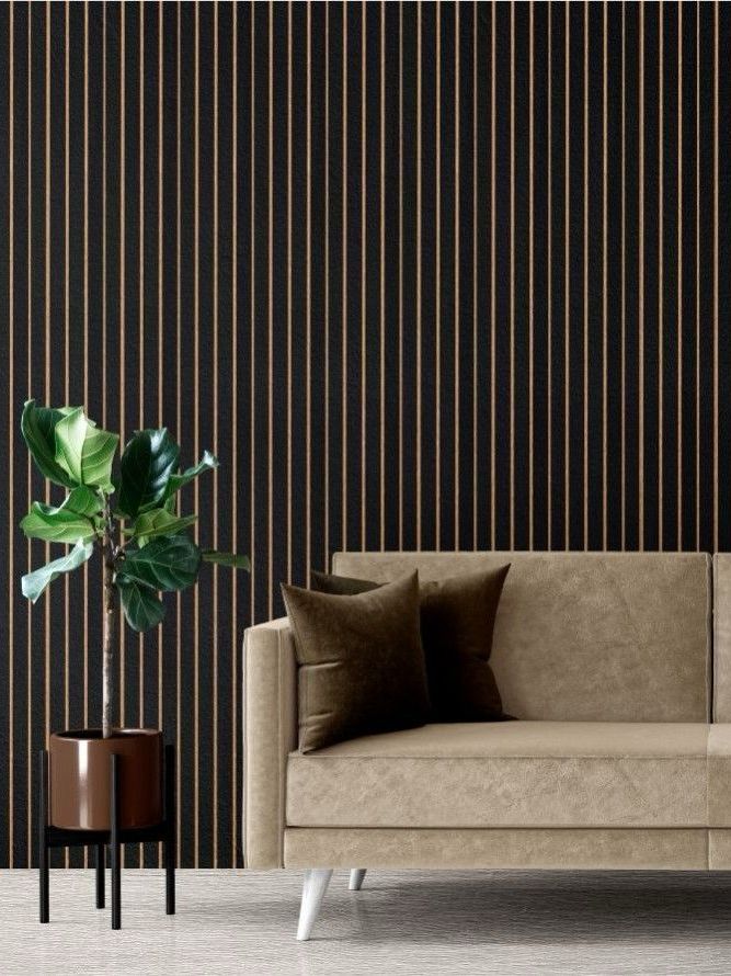 Kit Painel Ripado Parede Revestimentos Premium MDF 45X11 Quadro ...