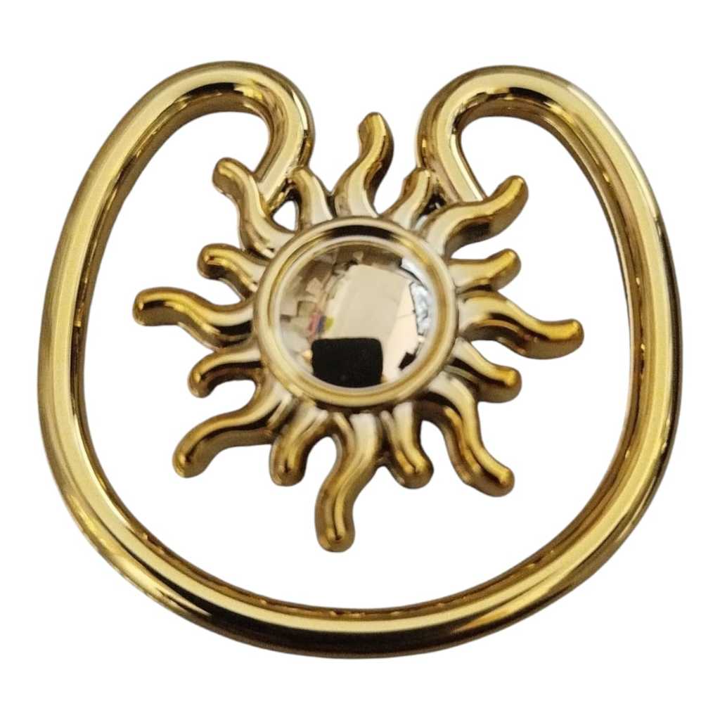Fivela Plastico Modelo Sol em Arco cor dourado pacote com 10pçs ...