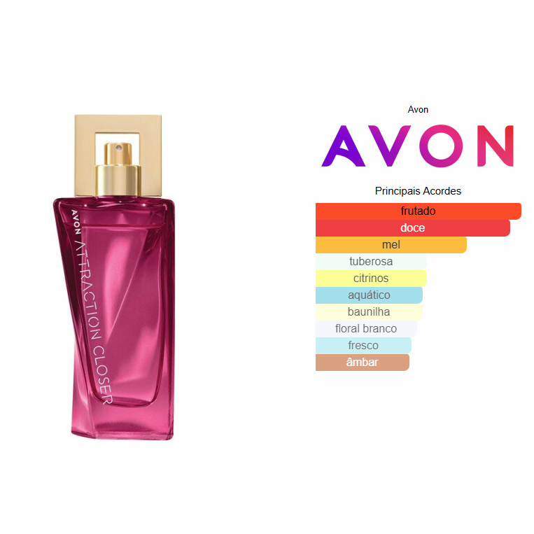 Attraction Closer Para Ela 50ml - Perfume Feminino Avon | Shopee Brasil