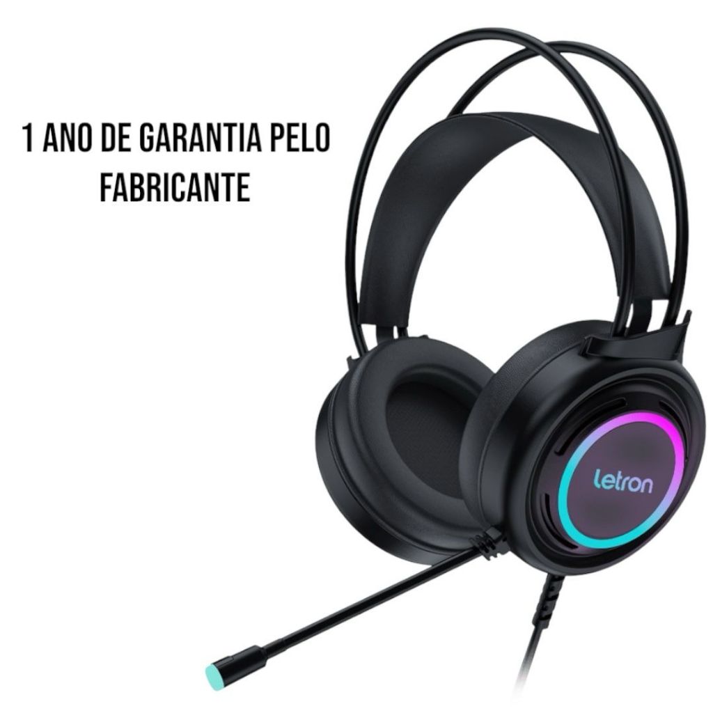 Headset Gamer Player Plus Surround LED com Microfone e Redução de Ruido ...