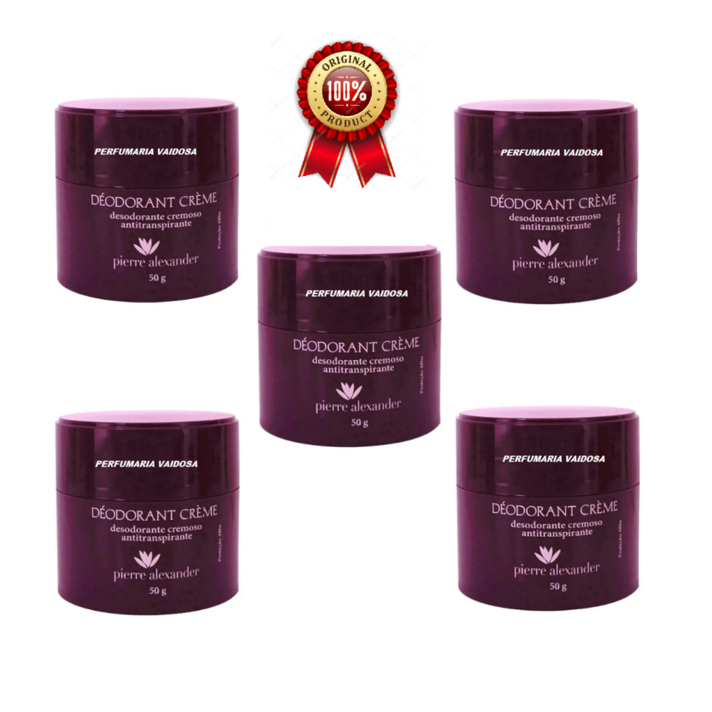 Kit 5 Desodorante Pierre Alexander Pote 50g Antitranspirante Original ...
