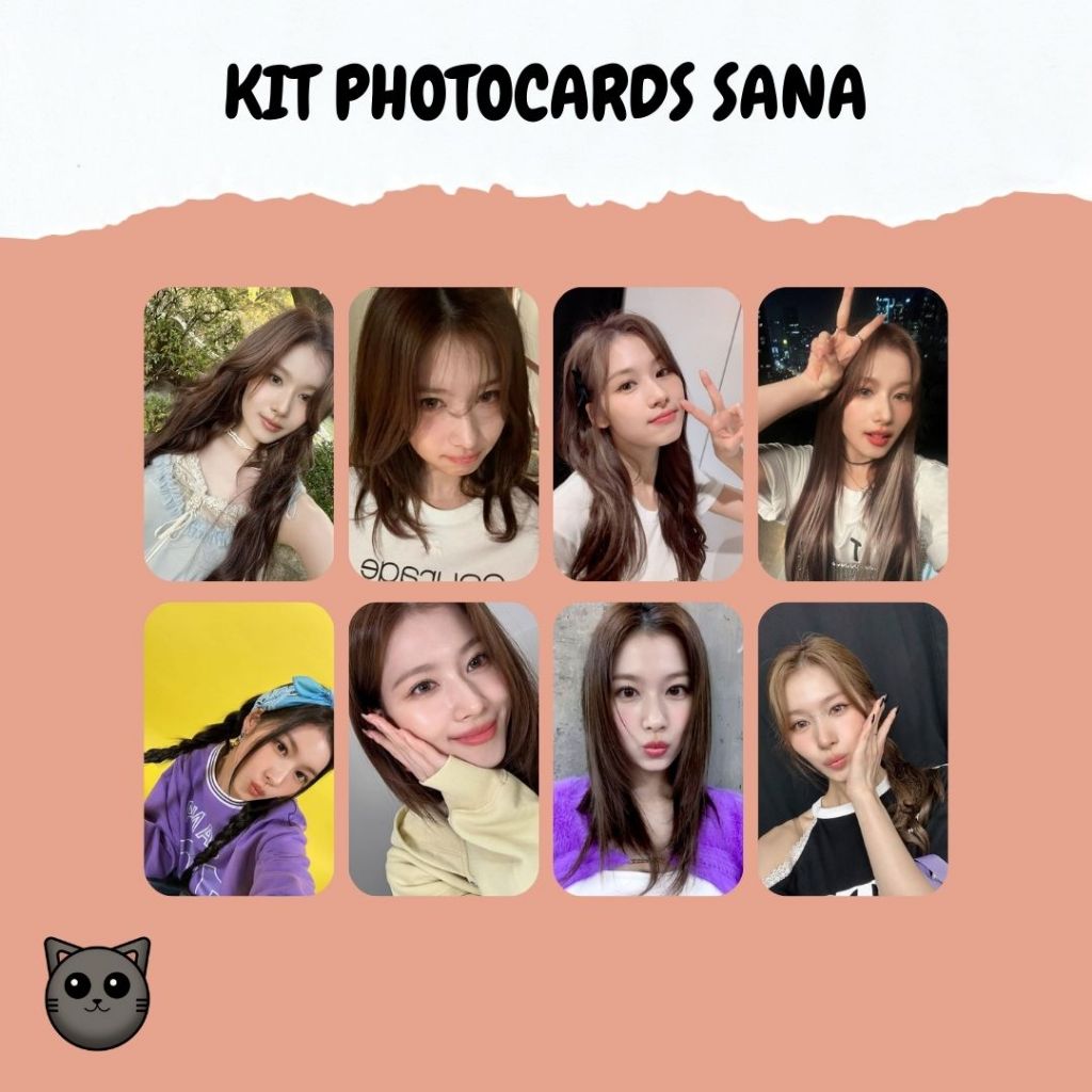 KIT PHOTOCARDS FANMADE TWICE SANA | Shopee Brasil