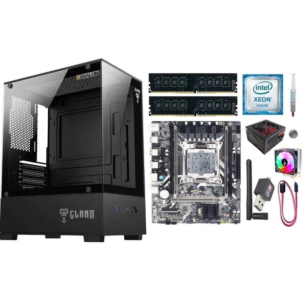 Kit Gamer X99 Xeon E5 2680v4/ 8GB-16GB-32GB DDR4/ Gabinete + Fonte 500w ...