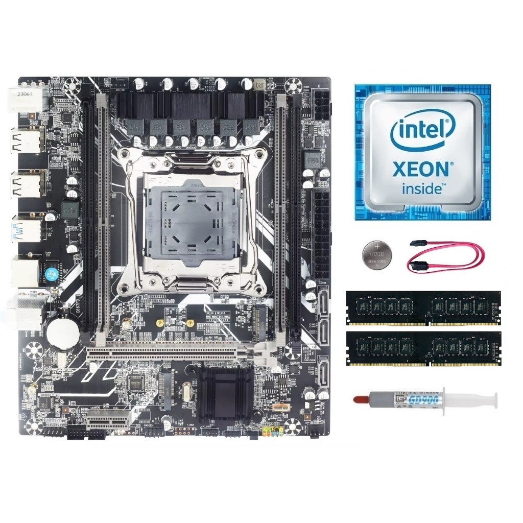 Kit Gamer X99 Xeon E5 2650v4/ 8GB-16GB-32GB DDR4/ Pilha + Pasta ...