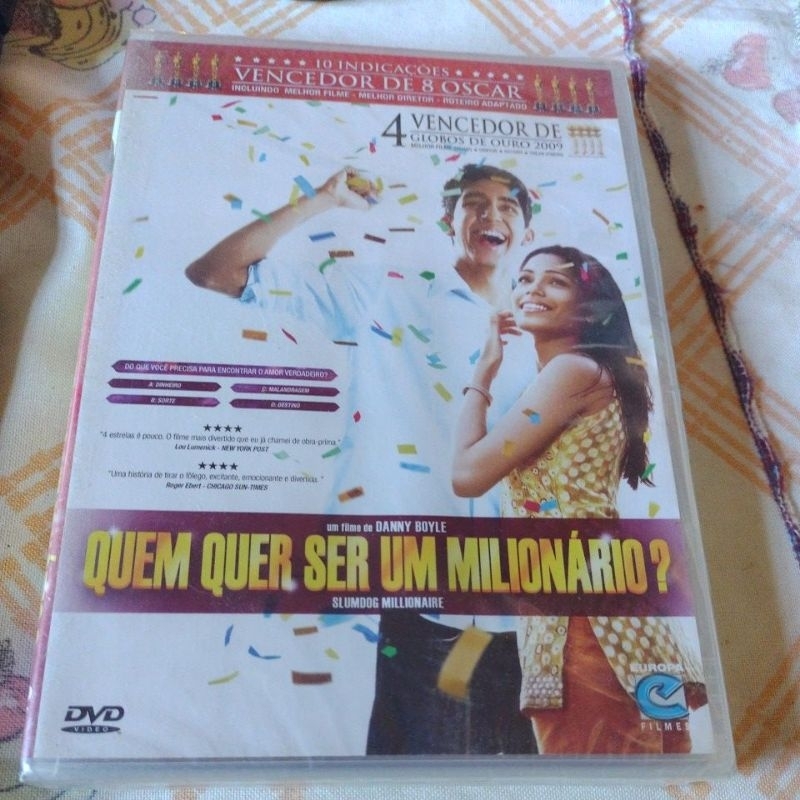Quem Quer Ser Um Milionario Dvd Filme Lacrado e Dublado | Shopee Brasil