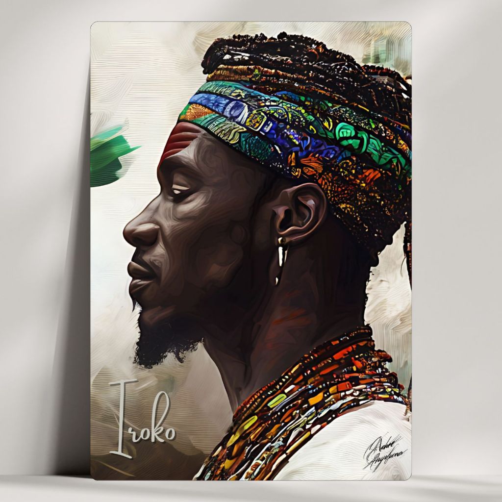 Quadro Decorativo Orixá Iroko - Umbanda Candomblé Oxalá - Coleção Força ...