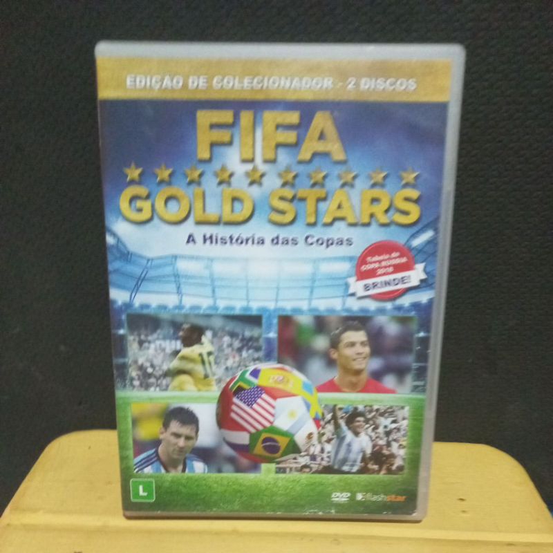 Dvd Duplo Fifa Gold Stars: A História Das Copas Dvd Original | Shopee ...