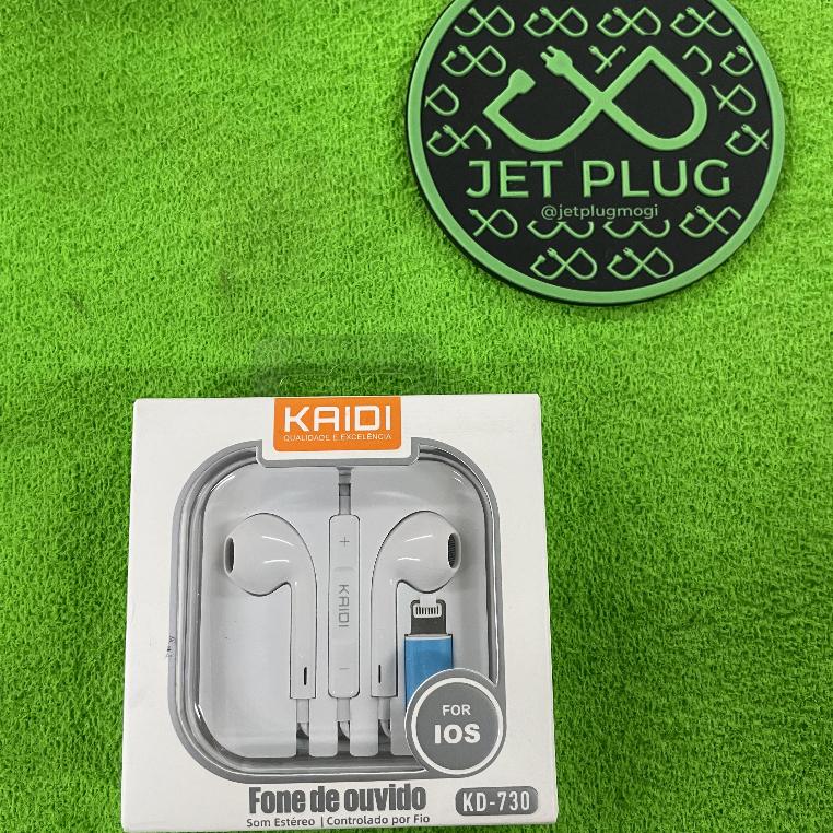 Fone de Ouvido KAIDI KD-730 com Conector Lightning – Compatível com iOS ...