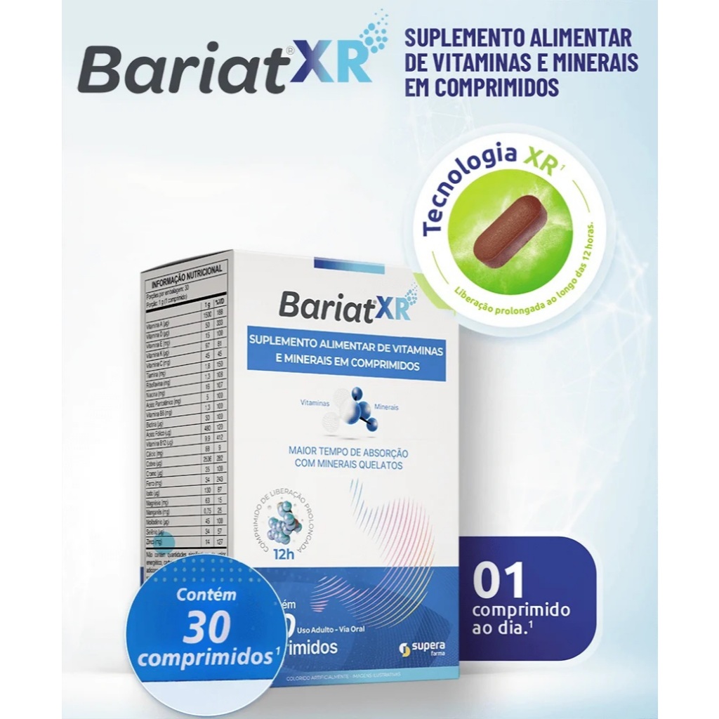 BARIAT XR 30 COMP + 6 COMP GRÁTIS - SUPLEMENTO ALIMENTAR | Shopee Brasil