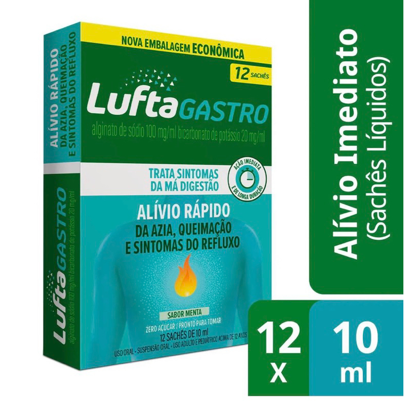 Lufta Gastro Pro 10ml 12 sachês | Shopee Brasil