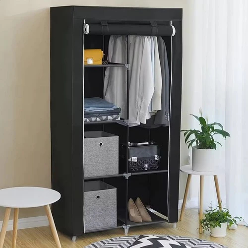 Mini Guarda Roupa Arara Multifuncional Desmontável De Roupa Cabideiro ...