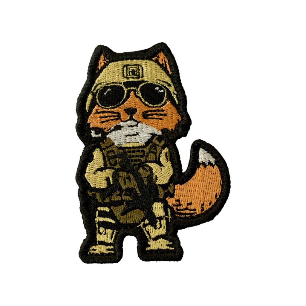 Patch Emblema Fox Assault Bordado com Velcro Airsoft Paintball - Ponto ...