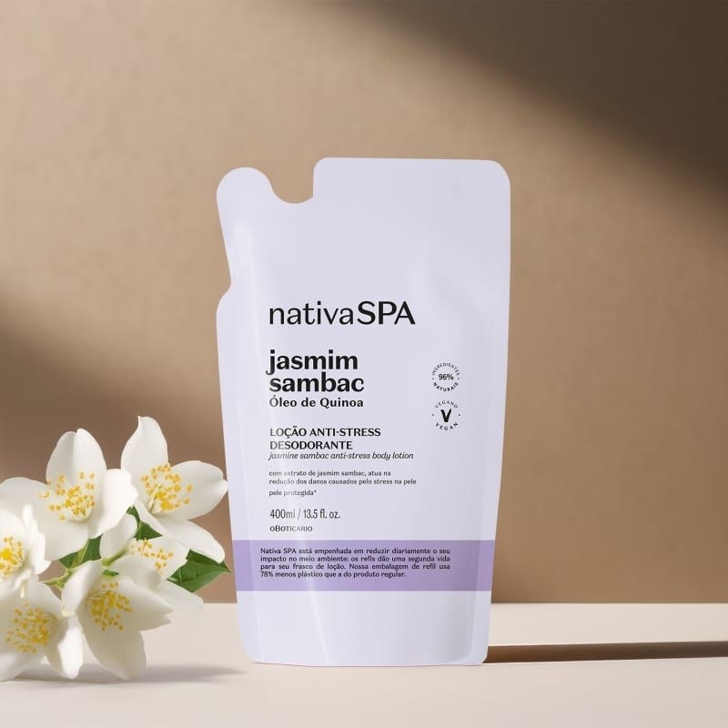 Refil Loção Hidratante Desodorante Corporal Anti-stress Nativa SPA ...