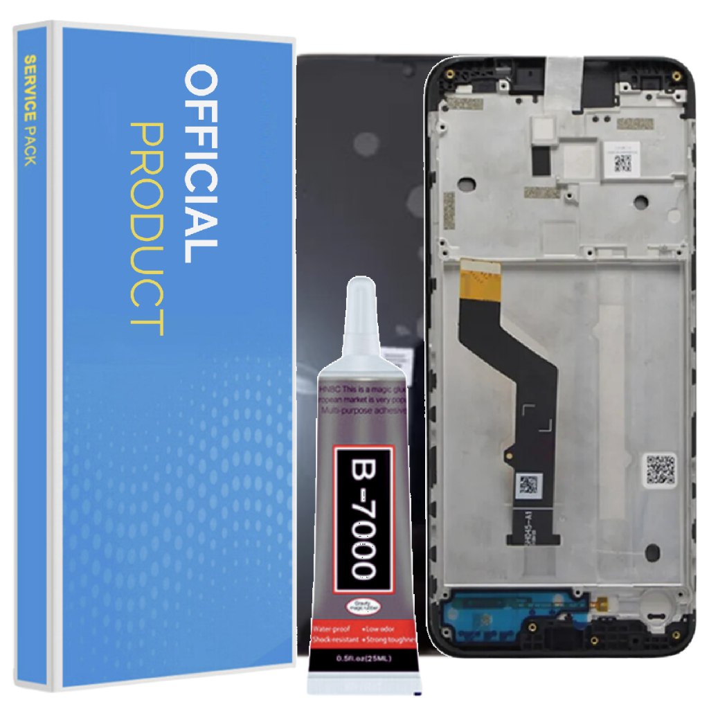 Kit Tela Frontal + Com Aro + Cola Compatível Moto E7 Plus Xt2081 ...