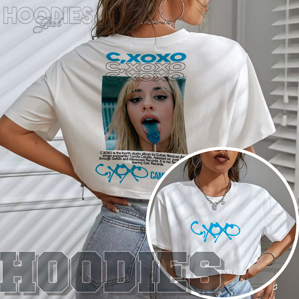 Blusa Cropped Feminino OVERSIZED Frente E Costas C, XOXO Camila Cabelo ...