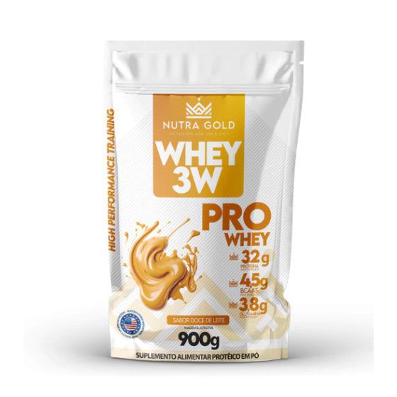 NUTRA GOLD WHEY PRO - DOCE DE LEITE - 900g - SACHÊ | Shopee Brasil