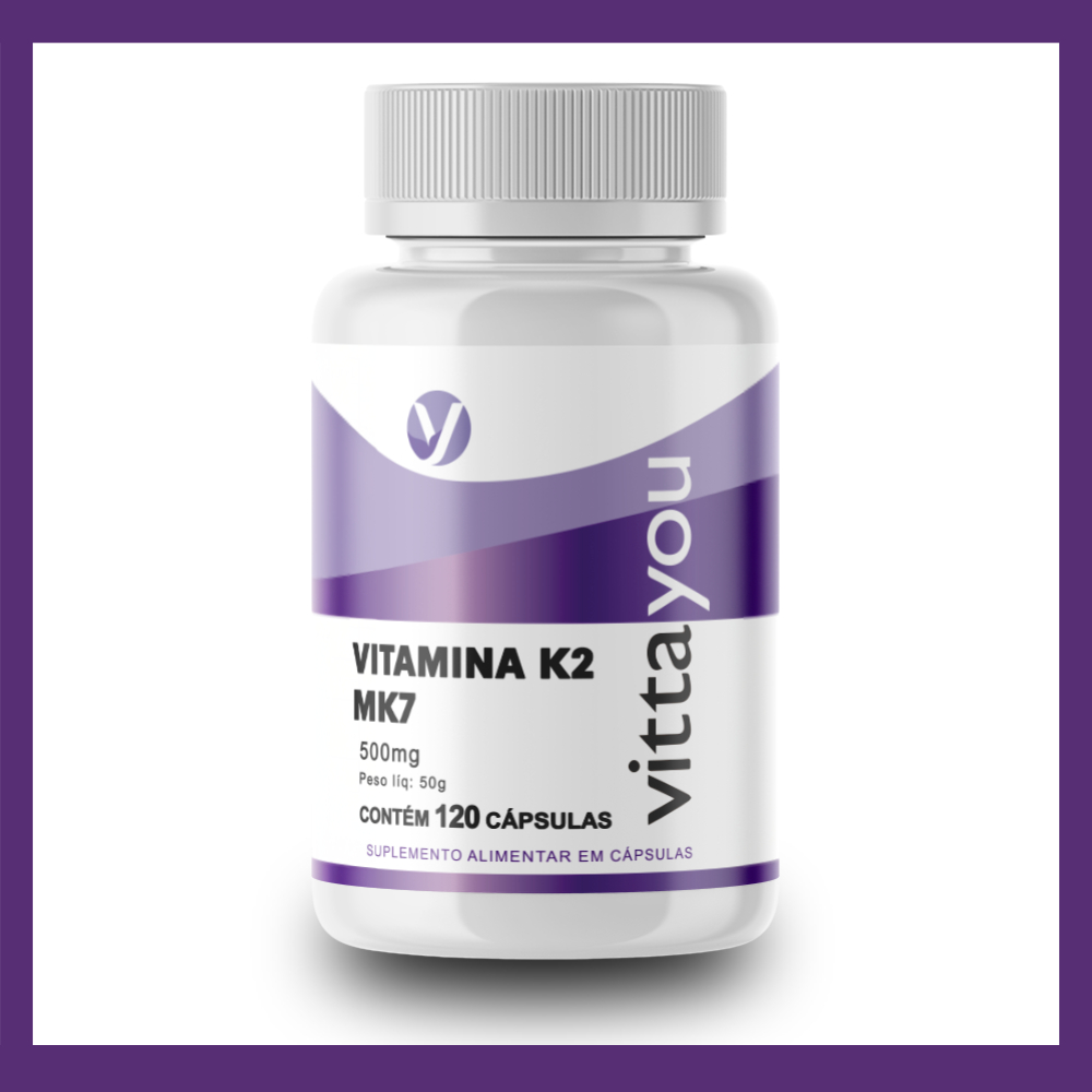 Vitamina K2 MK7 500mg | Suplemento Vitamínico Diário | 120un | Shopee ...