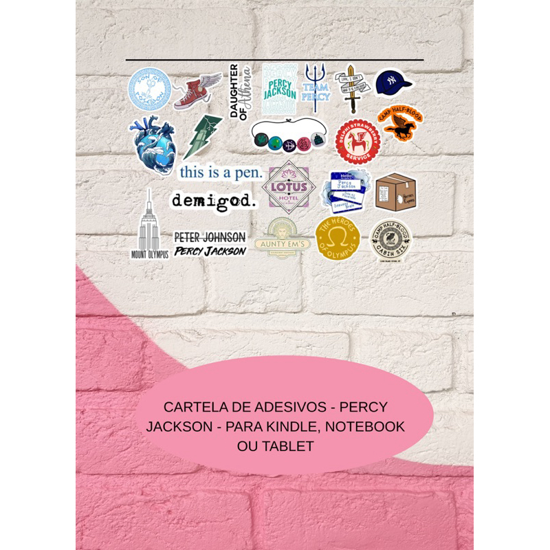 Adesivos/Stickers Percy Jackson Para Kindle, Notebooks, Tablet | Shopee ...
