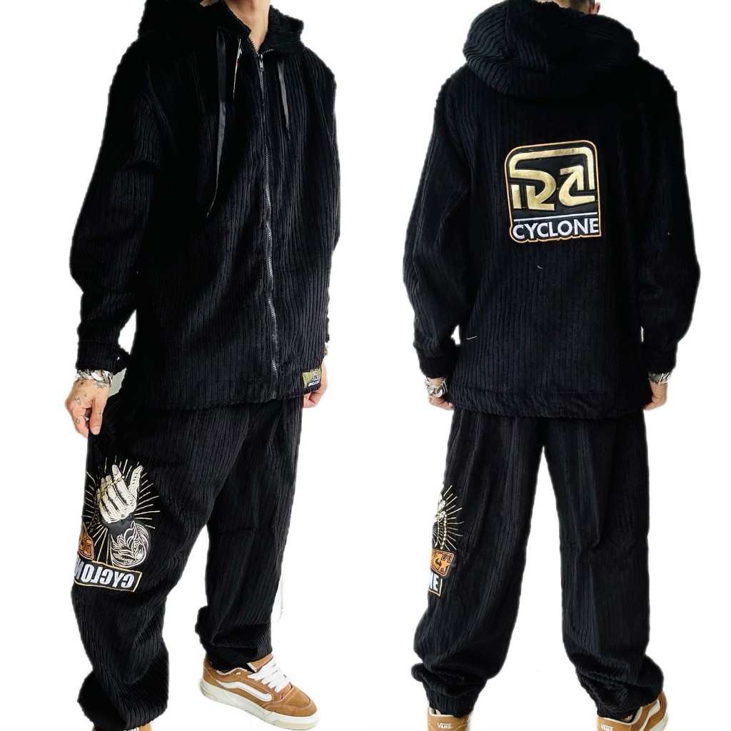 Conjunto Jaqueta Da Cyclone De Veludo Monstra + Calça Top Premium ...