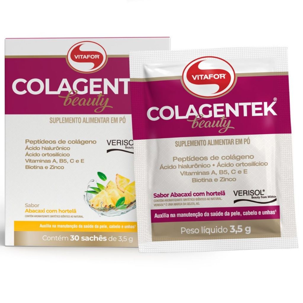 Colágeno Verisol + Ácido Hialurônico + Silício + Biotina (30x3,5g ...