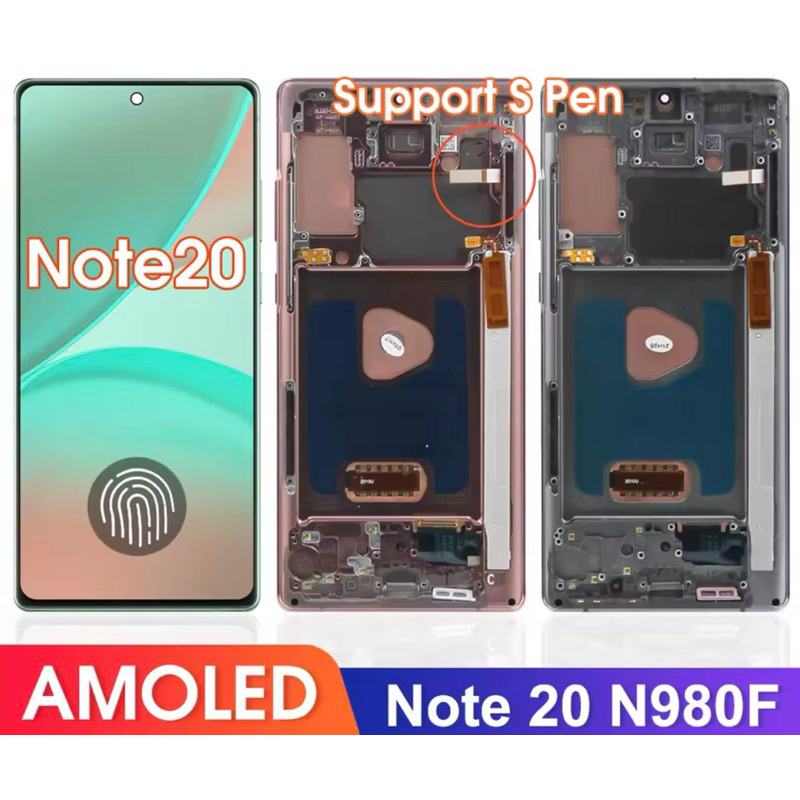 Tela Frontal Lcd Touch Display Compativel Samsung Note 20 N980F N981B ...