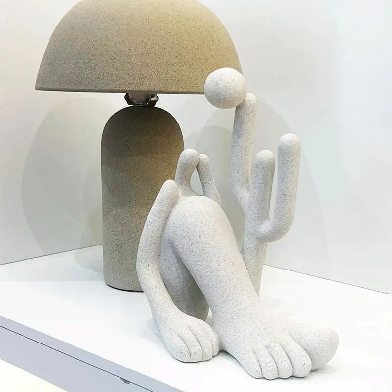Escultura Abaporu Tarsila do Amaral off white Mart 27x32 | Shopee Brasil