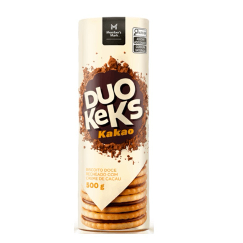 Biscoito Duo Keks Member's Mark Pacote 500g | Shopee Brasil