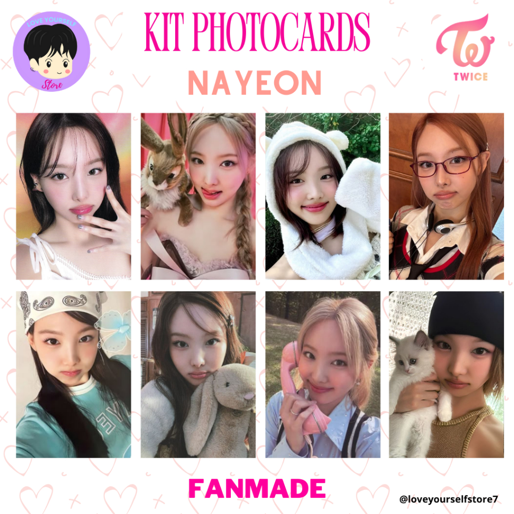 KIT PHOTOCARDS NAYEON FANMADE - TWICE | Shopee Brasil