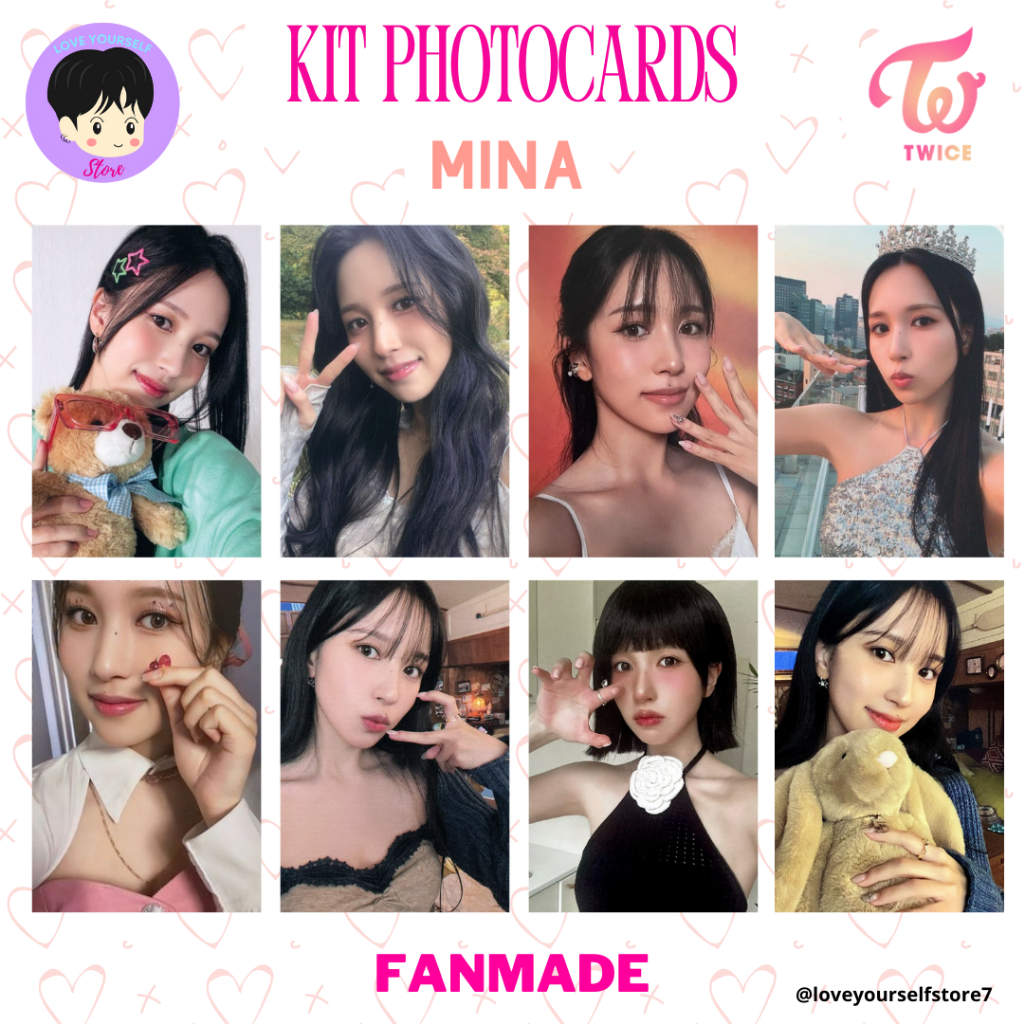 KIT PHOTOCARDS MINA FANMADE - TWICE | Shopee Brasil