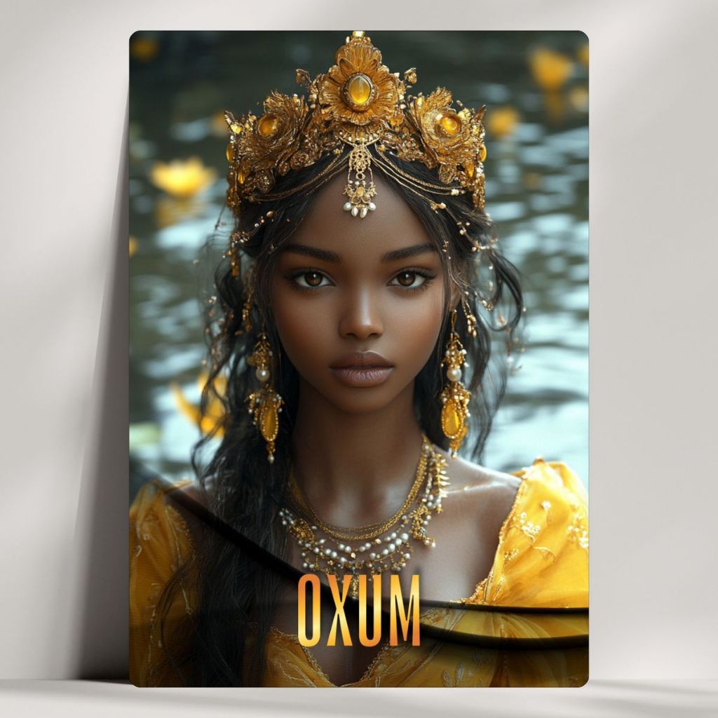 Quadro Decorativo Orixá Oxum - Umbanda Candomblé Oxalá - Coleção ...