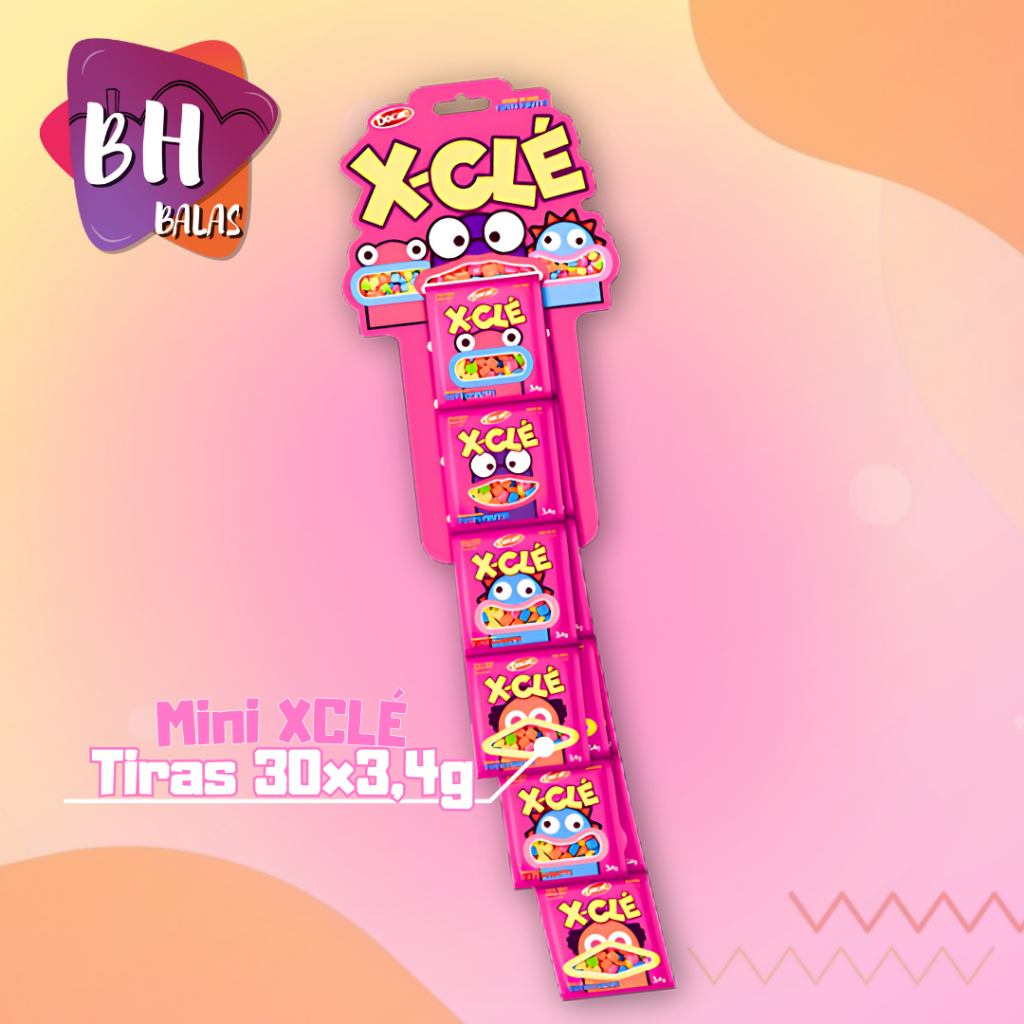 CHICLETE DOCILE MINI XCLE TIRAS 30X3,4G | Shopee Brasil