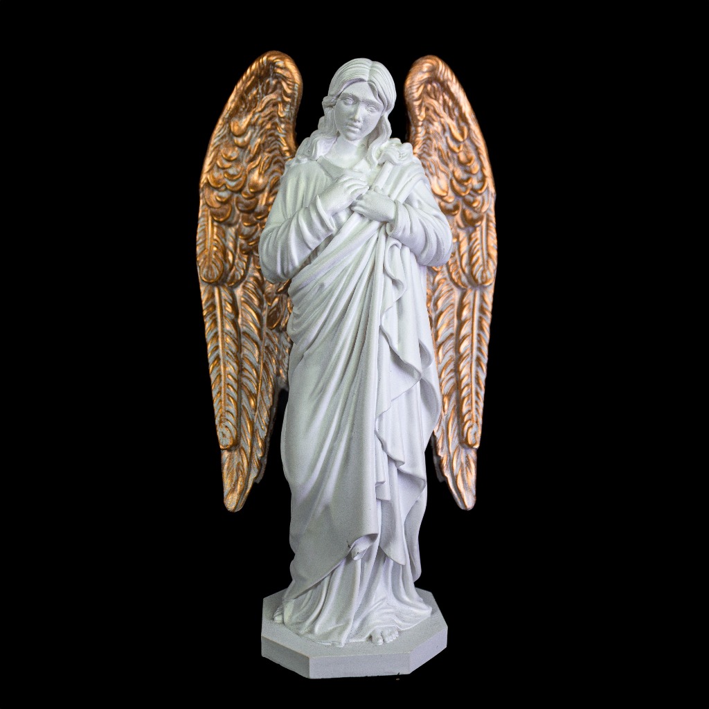 Imagem Anjo Guardião, Resina 3D 22 cm - Estátua, Estatueta, Decoração ...