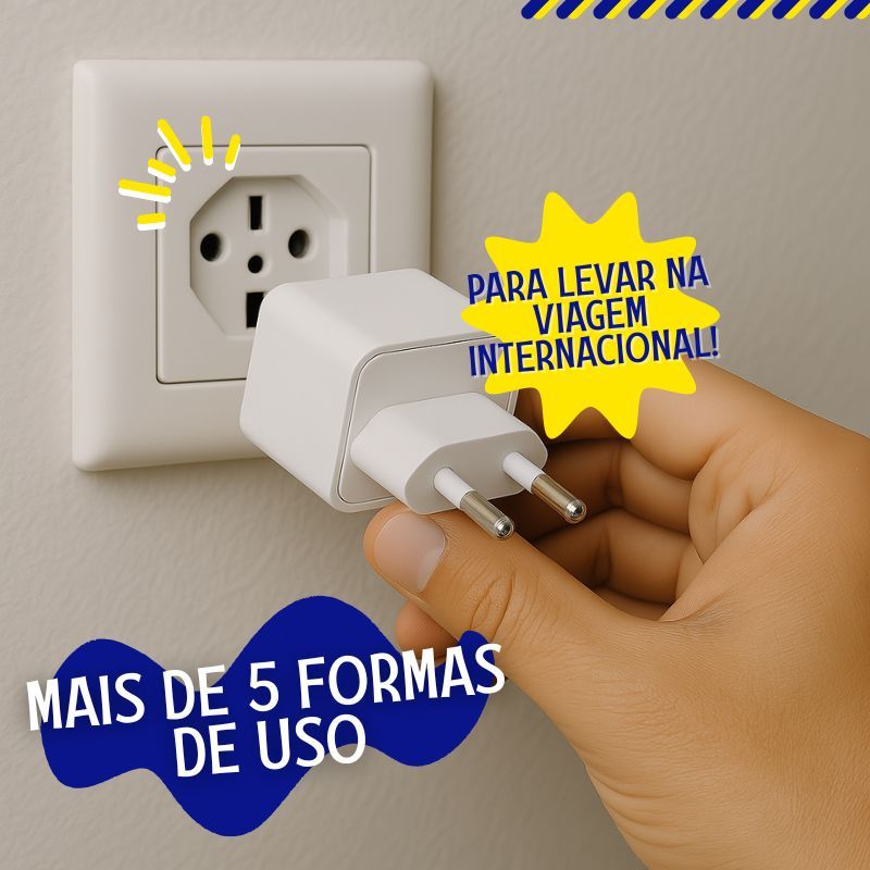 Tomada Adaptador Universal Plug Internacional Padrão Americano ...