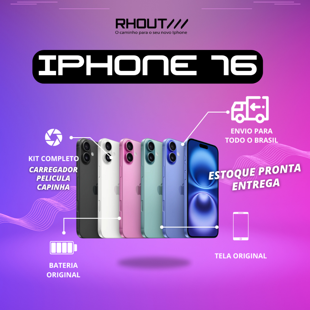 Celular iPhone 16 128GB Original Novo com Garantia Apple | Shopee Brasil